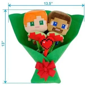 Minecraft | Toys | Minecraft Alex And Steve Plush Bouquet Valentine ...
